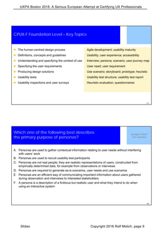 CPUX – A Serious (and Usable?) European Attempt at Certifying UX Professionals | PDF | Internet ...