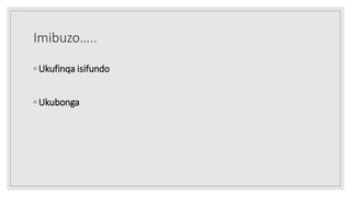 Izinkondlo (Isakhiwo) | PPTX