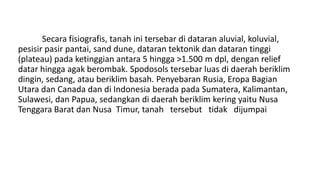 Pengolahan Tanah Molisol dan Tanah Spodosol | PPT