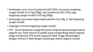 Pengolahan Tanah Molisol dan Tanah Spodosol | PPT