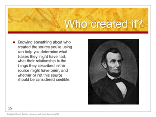 Mollie3 PowerPoint Primary/Secondary sources | PPTX | Secondary ...