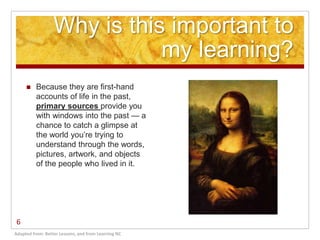 Mollie3 PowerPoint Primary/Secondary sources | PPTX | Secondary ...