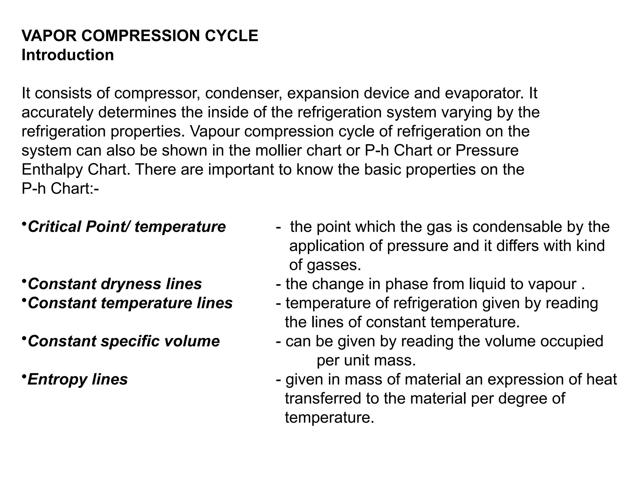 MOLLIER Diagrams in Refrigeration and airconditioning technolology | PPTX