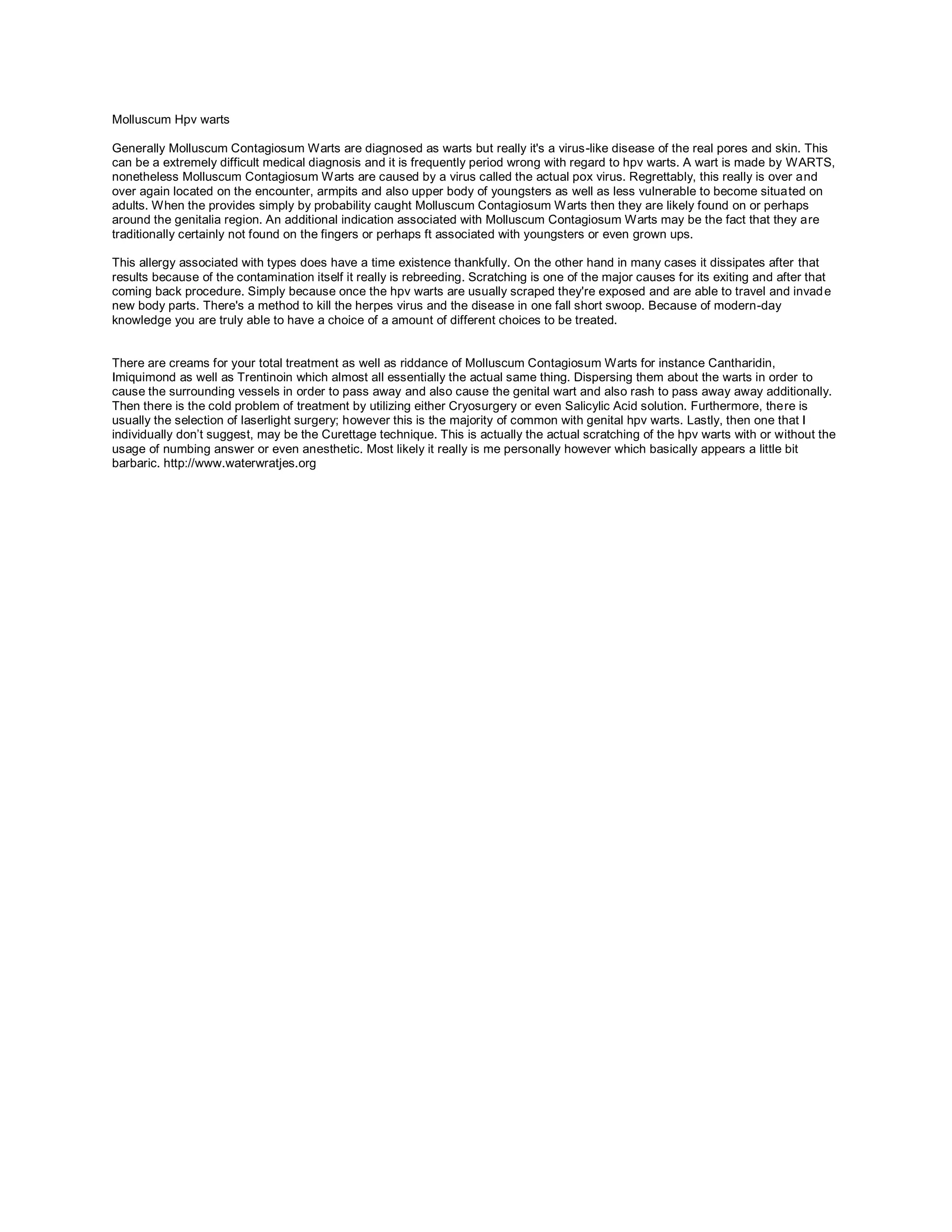 Molluscum Warts | PDF
