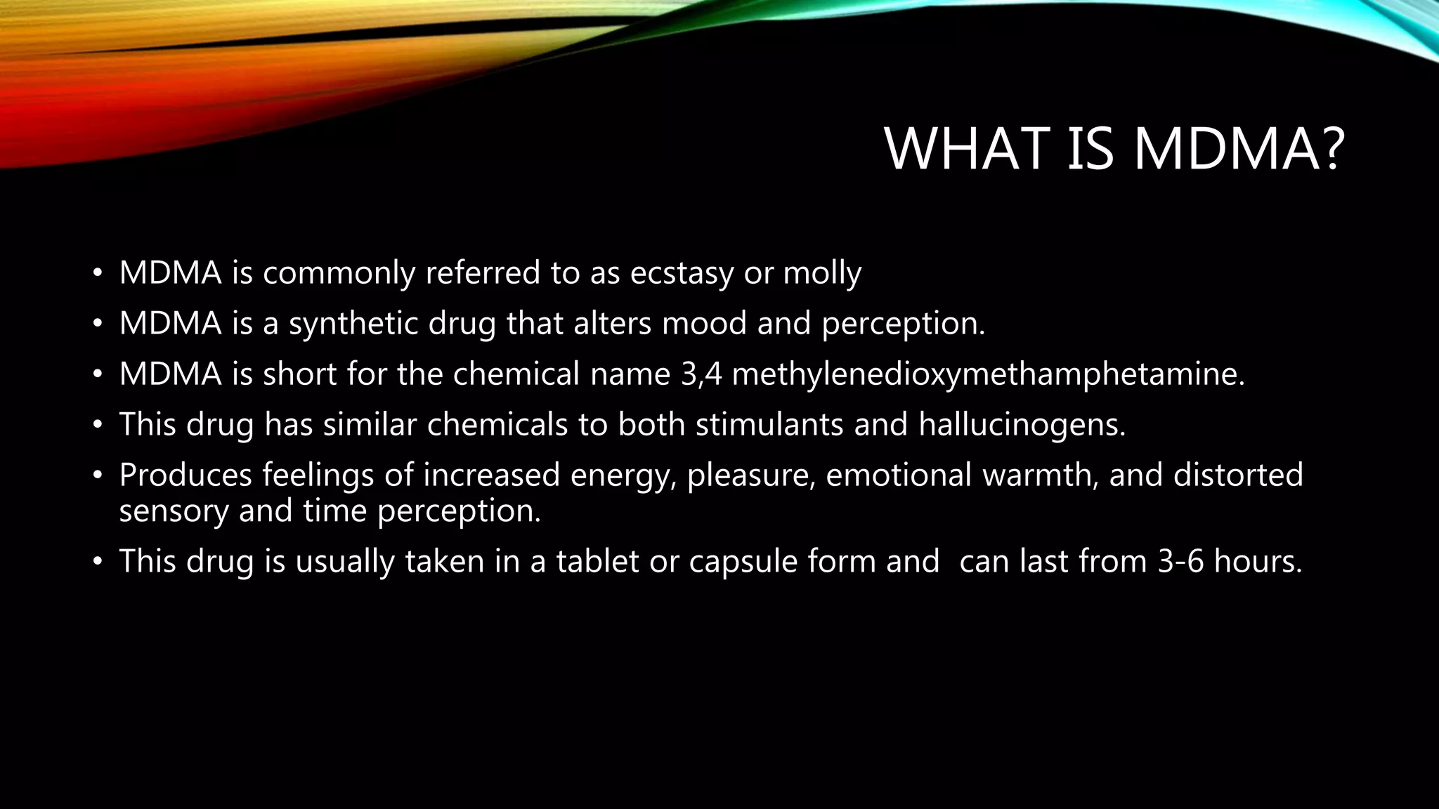 MDMA/Molly/Ecstasy Powerpoint | PPTX