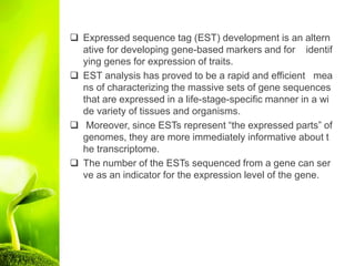 Molecular markers | PPTX
