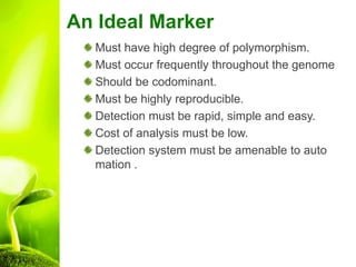 Molecular markers | PPTX