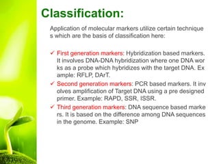 Molecular markers | PPTX