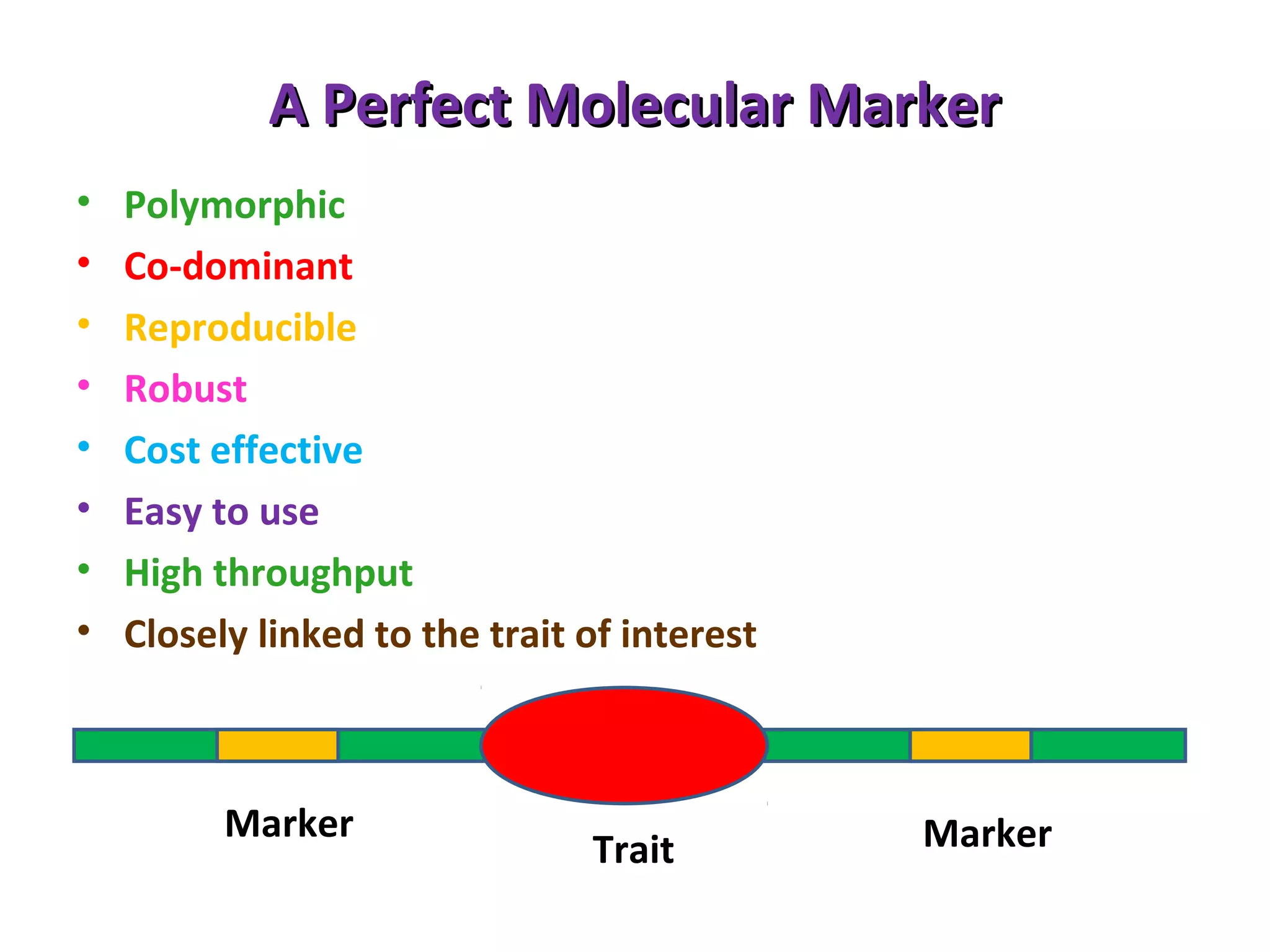 Molecular Markers, their application in crop improvement | PPT