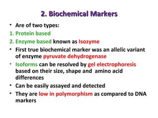 Molecular Markers, their application in crop improvement | PPT