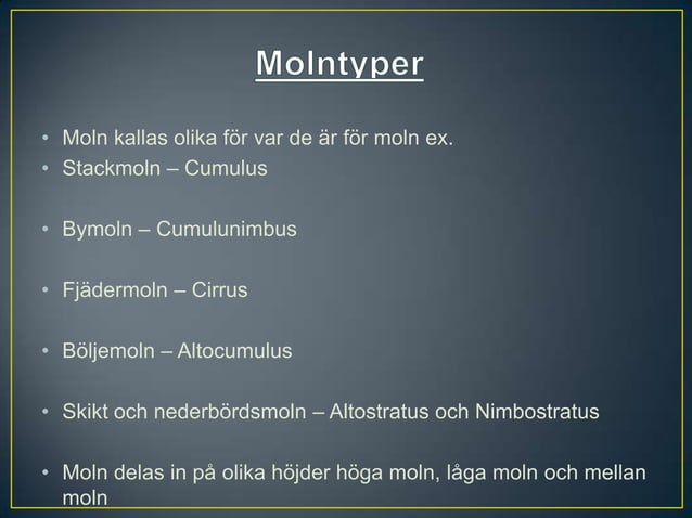 Moln | PPTX