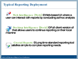 SAP BusinessObject's Webi Rich Client | PPT | Internet | Computing