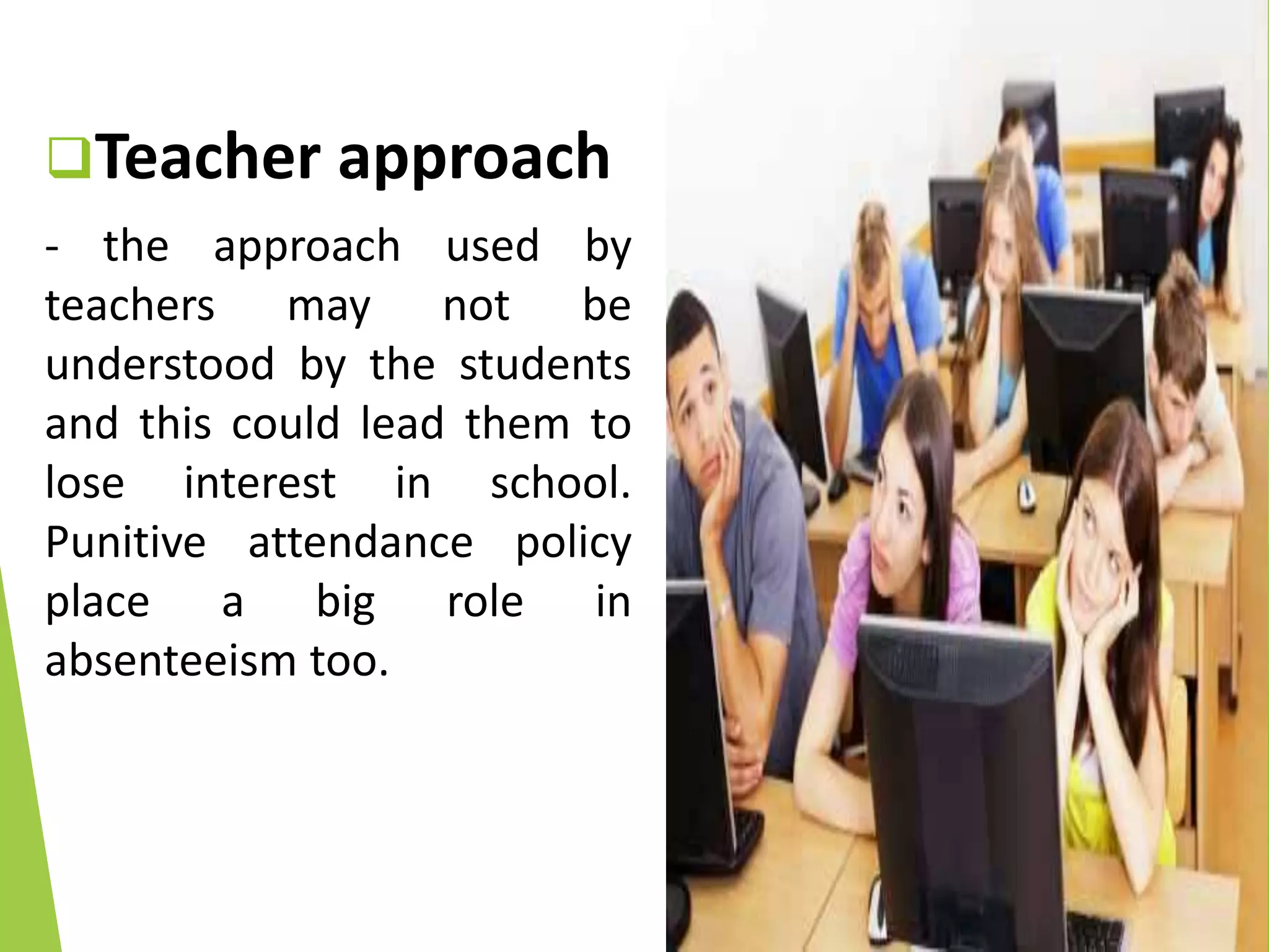 CAUSES AND EFFECTS OF ABSENTEEISM | PPTX