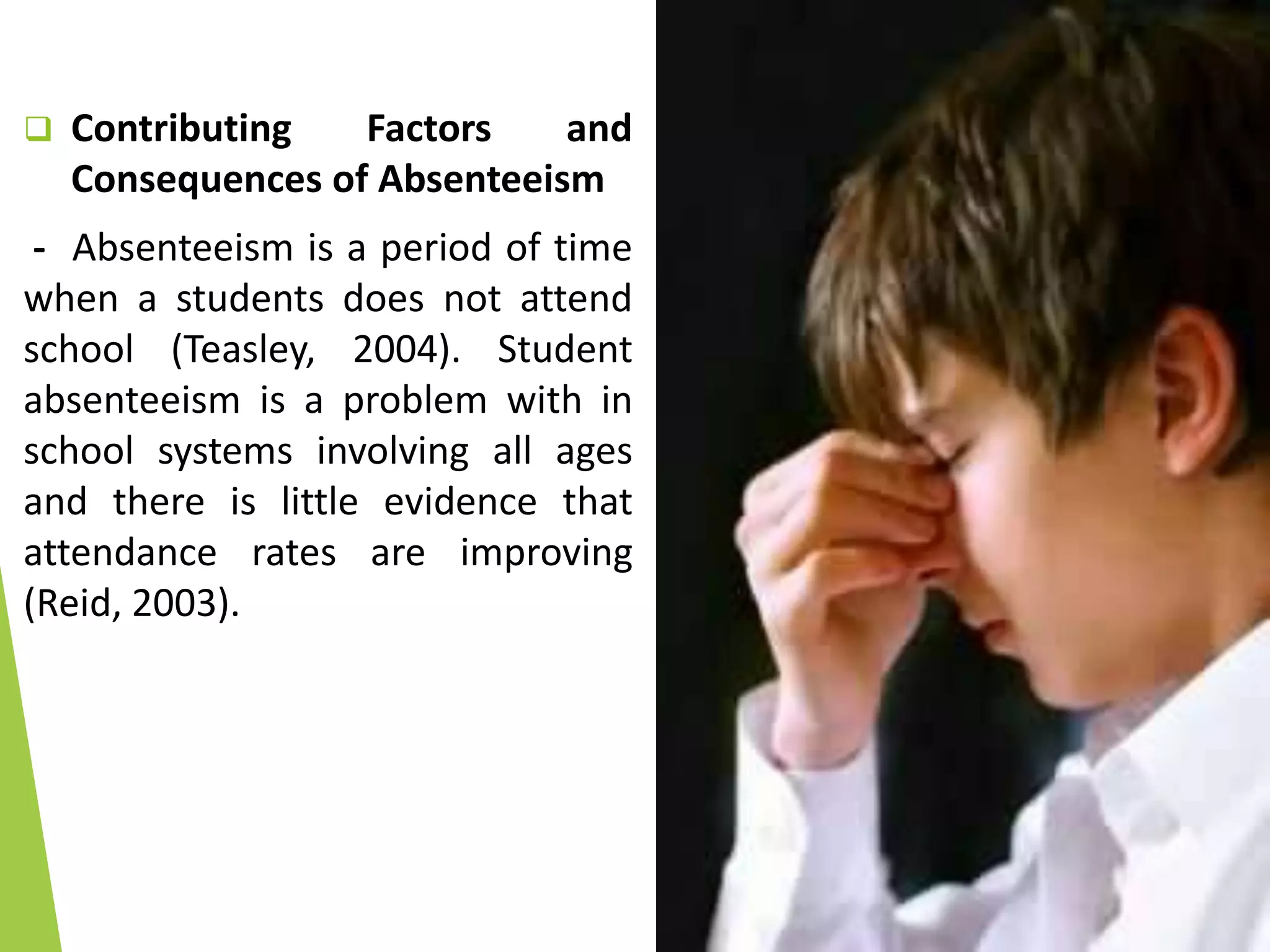 CAUSES AND EFFECTS OF ABSENTEEISM | PPTX