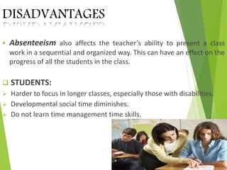 CAUSES AND EFFECTS OF ABSENTEEISM | PPTX