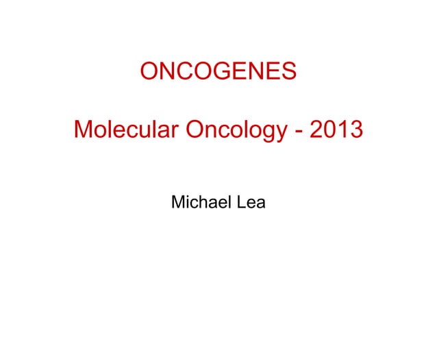 Oncogenesis is due to uncontrolled cell growth | PPT