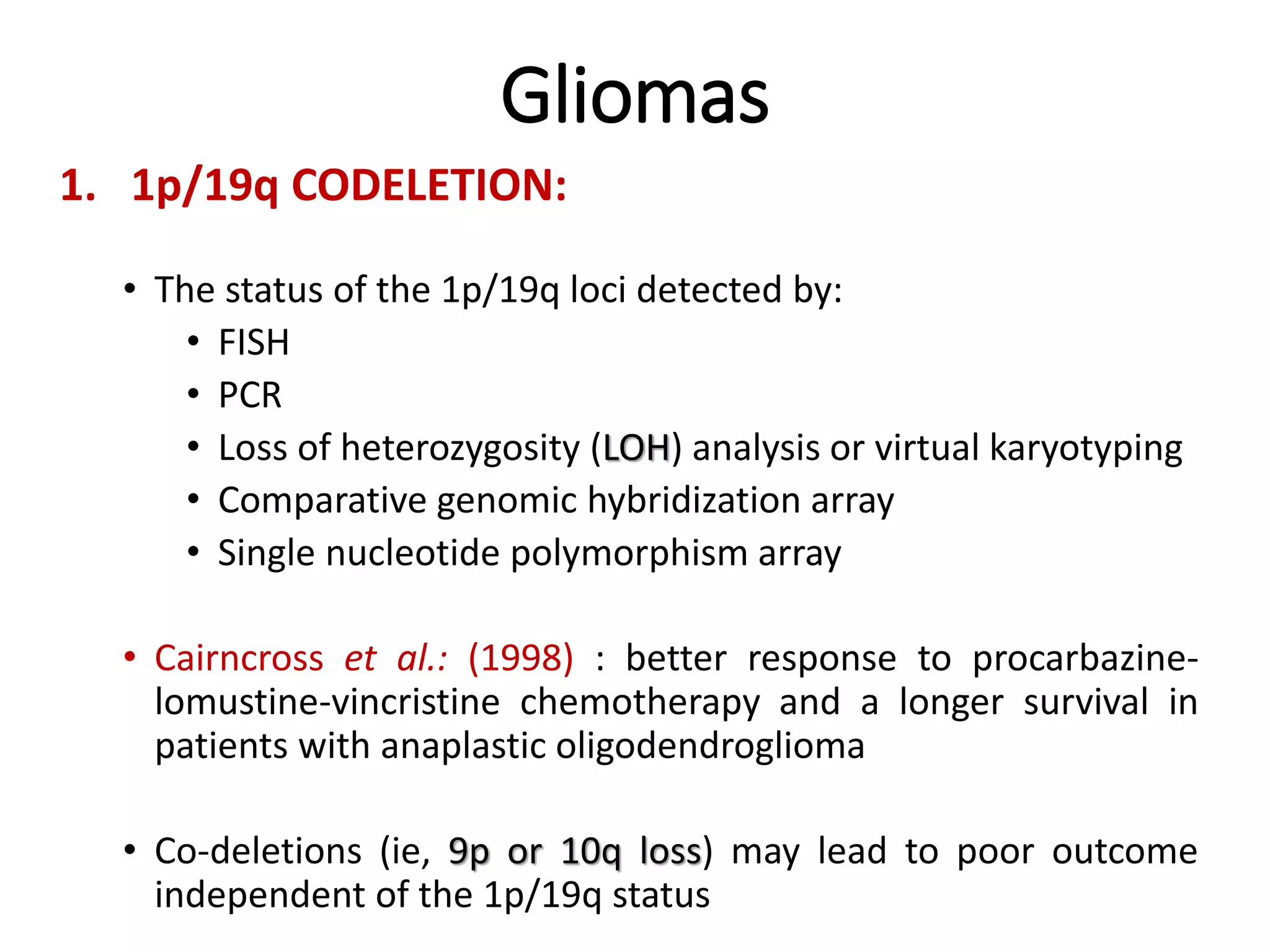 Molecular pathogenesis of CNS tumors | PPTX