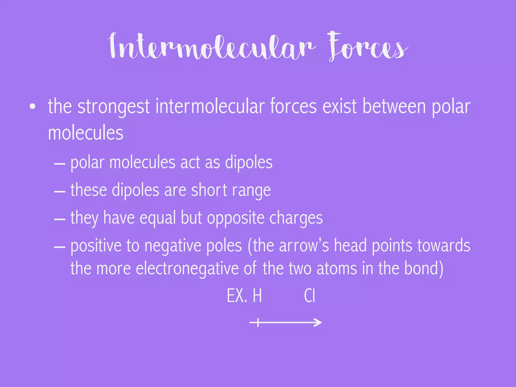 Molecular Polarity and Dipole-Dipole Forces | PDF