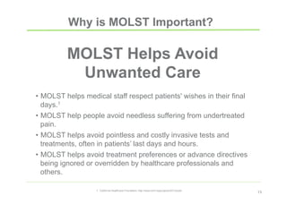 Medical Orders for Life Sustaining Treatment: An Overview | PDF ...