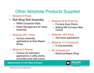 Molykote Application - Rolling Mills by Project Sales Corp | PDF