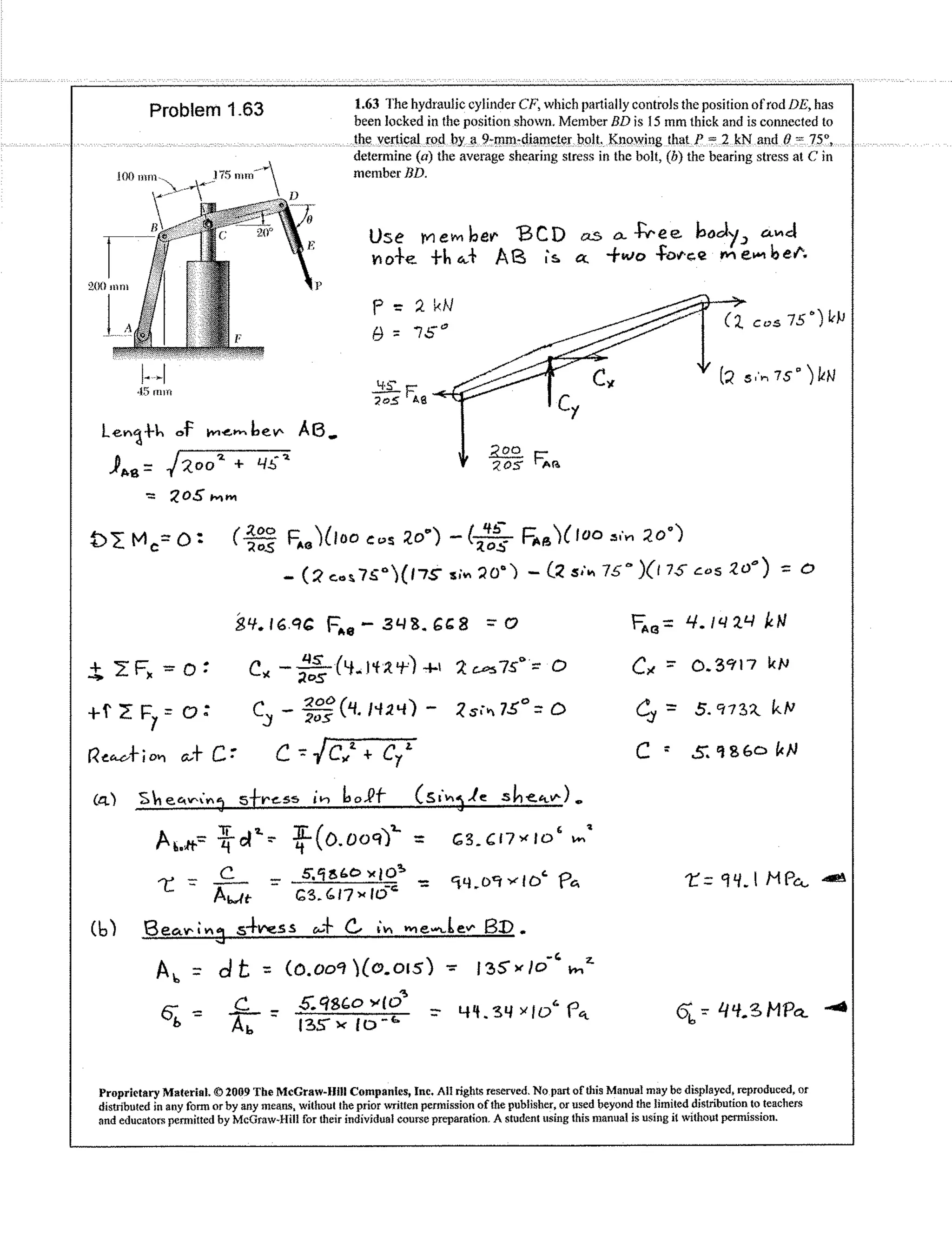 solution manual of mechanics of material by beer johnston | PDF