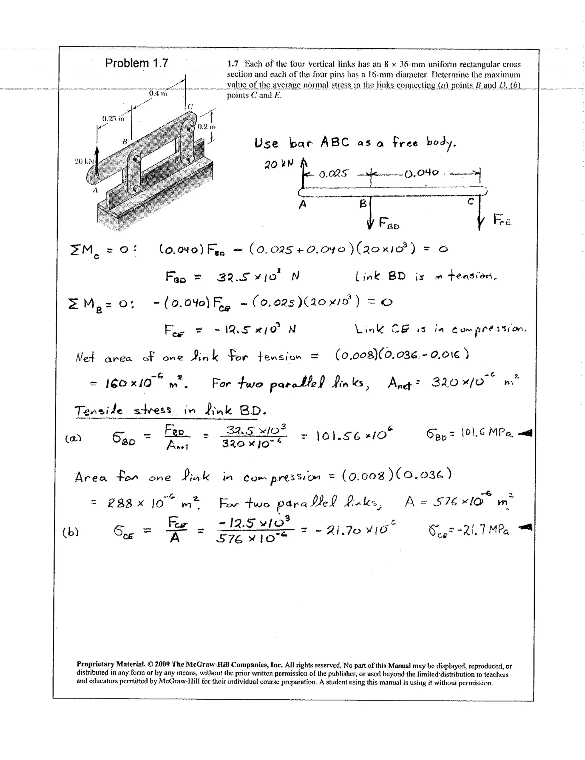 solution manual of mechanics of material by beer johnston | PDF
