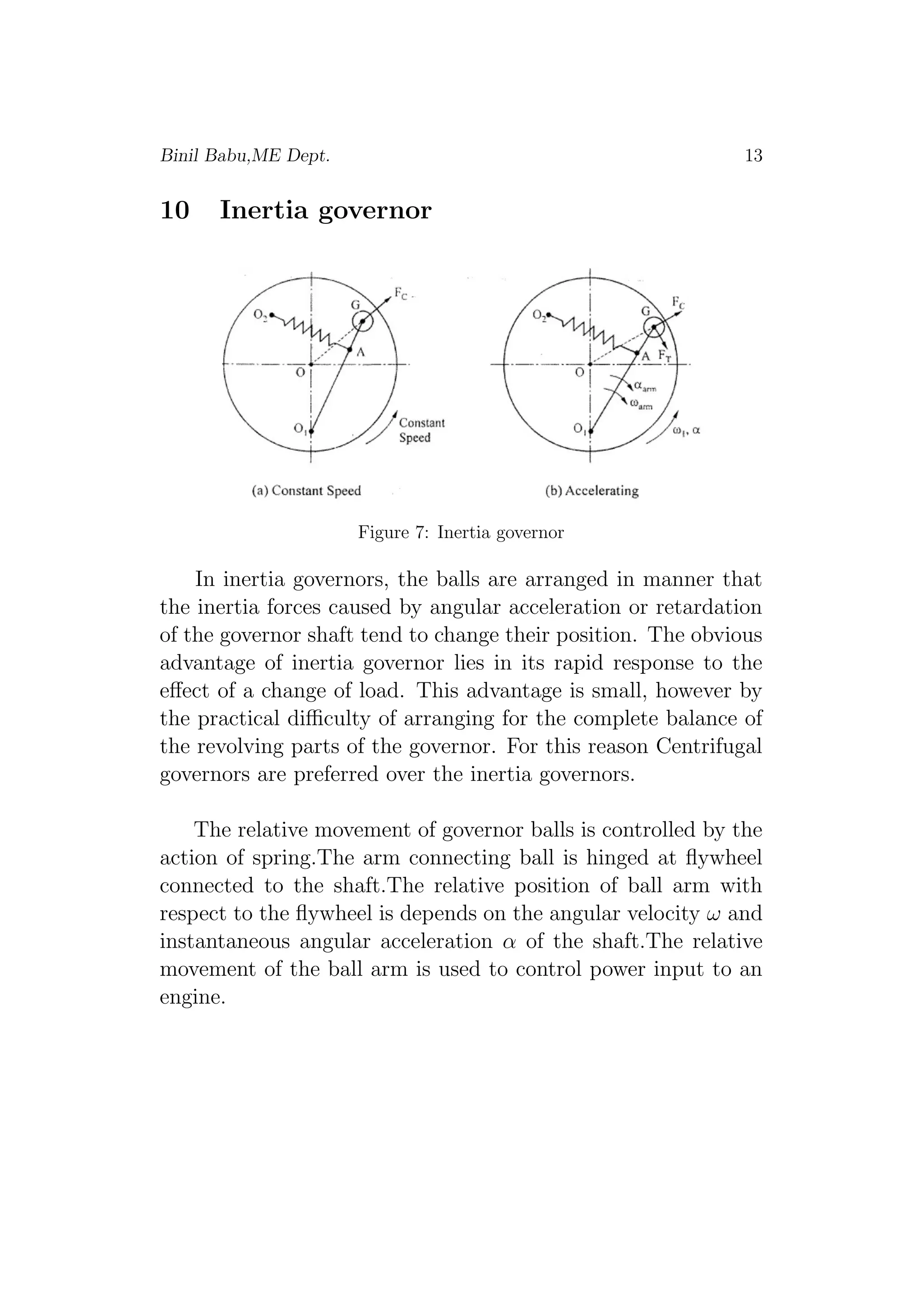 Mechanics of Machines (Governors) | PDF
