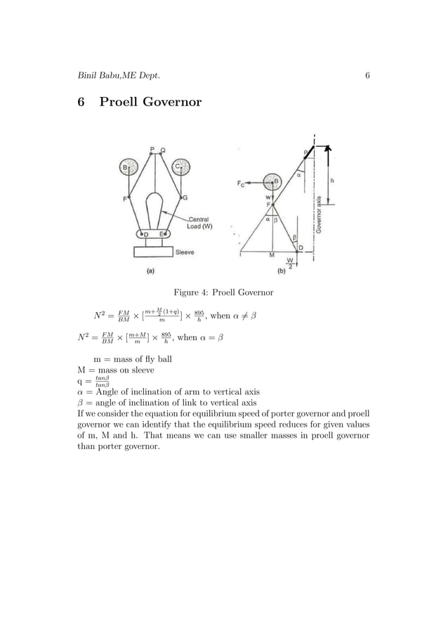 Mechanics of Machines (Governors) | PDF | Physics | Science
