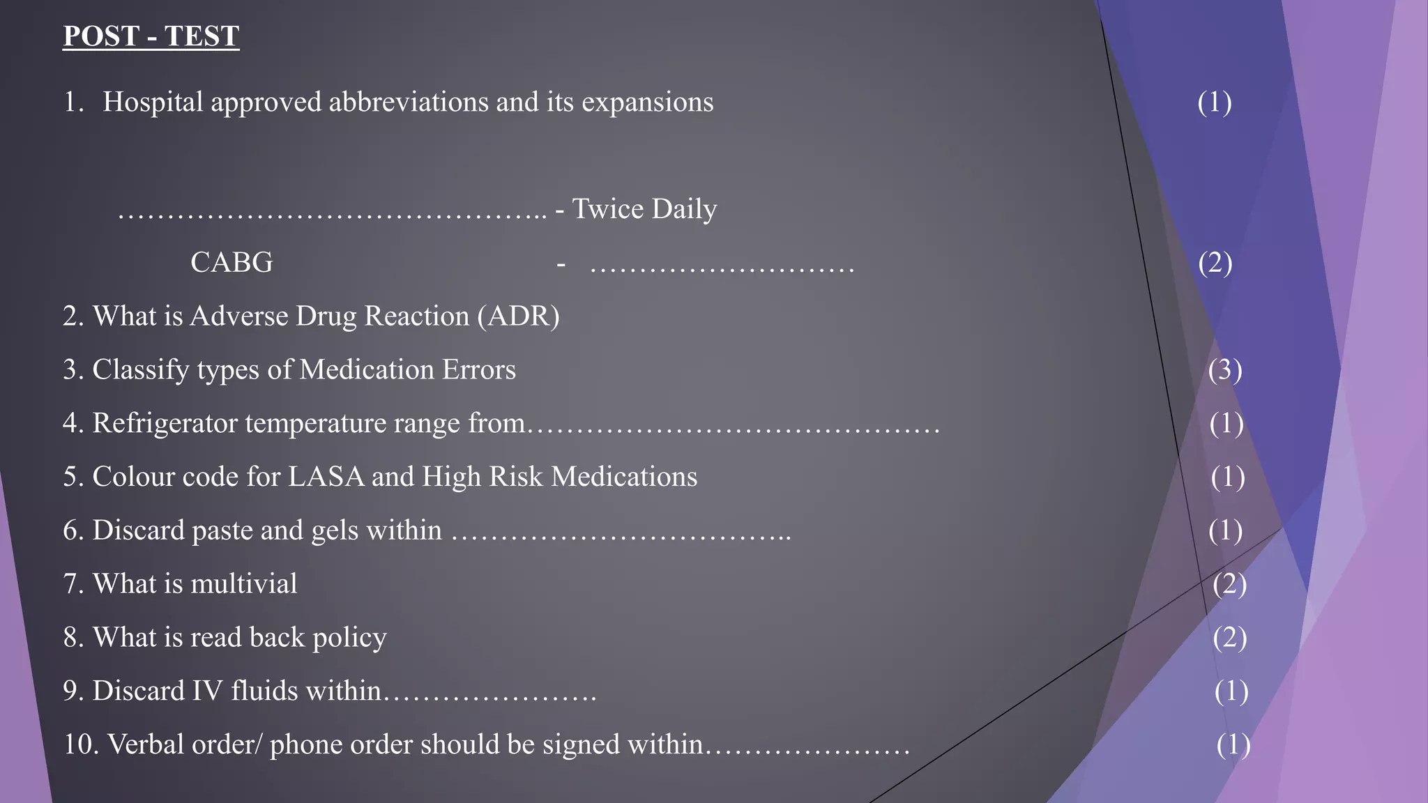 MANAGEMENT OF MEDICATION IN HOSPITALS | PPTX