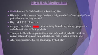 MANAGEMENT OF MEDICATION IN HOSPITALS | PPTX