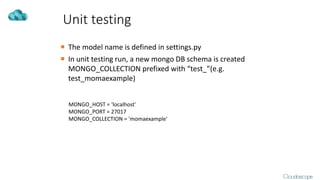 moma-django overview --> Django + MongoDB: building a custom ORM layer | PPT