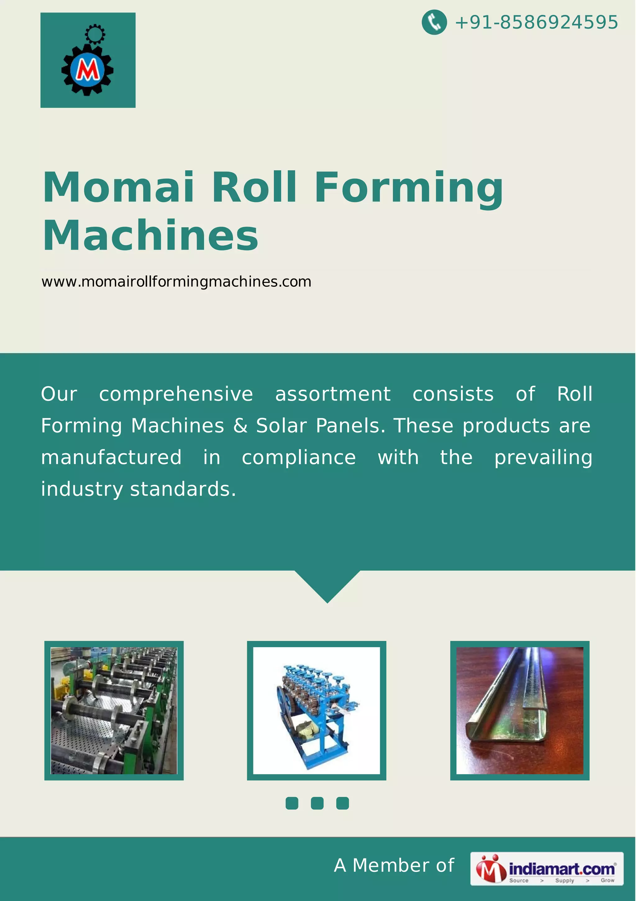 Momai Roll Forming Machines, Mumbai, Cable Tray Forming Machine | PDF