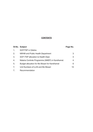 Tracking of Mo masari or LLIN scheme in Odisha- A exploratory study | PDF
