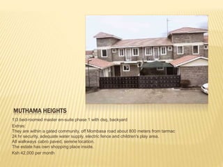 Mombasa road rentals @ sultan lofts | PPT