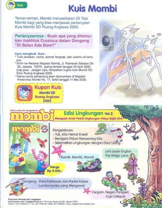 Mombi SD Vol 3 Tahun 2005 edisi Ruang Angkasa | PDF