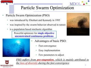 A New Multi-Objective Mixed-Discrete Particle Swarm Optimization Algorithm | PPTX