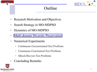 A New Multi-Objective Mixed-Discrete Particle Swarm Optimization Algorithm | PPTX