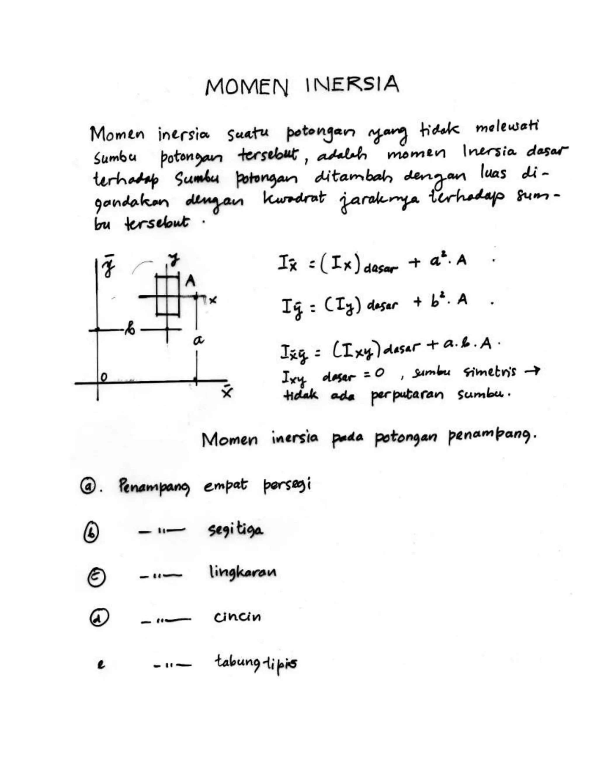 Momen Inersia | DOCX