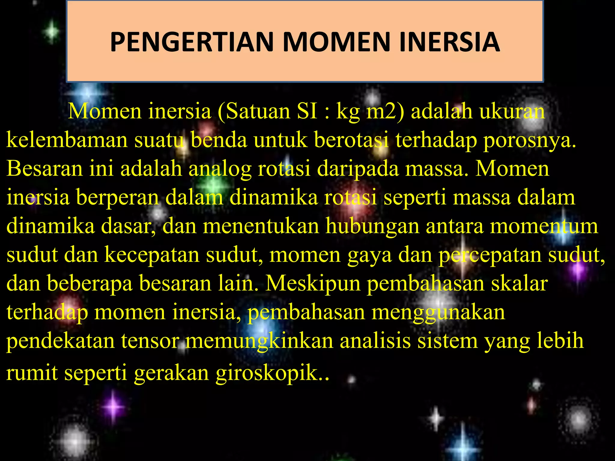 Momen inersia | PPTX