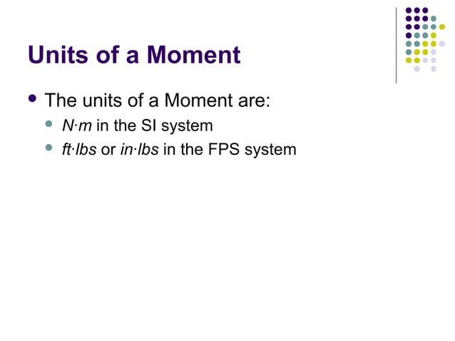 Moment | PPT | Physics | Science