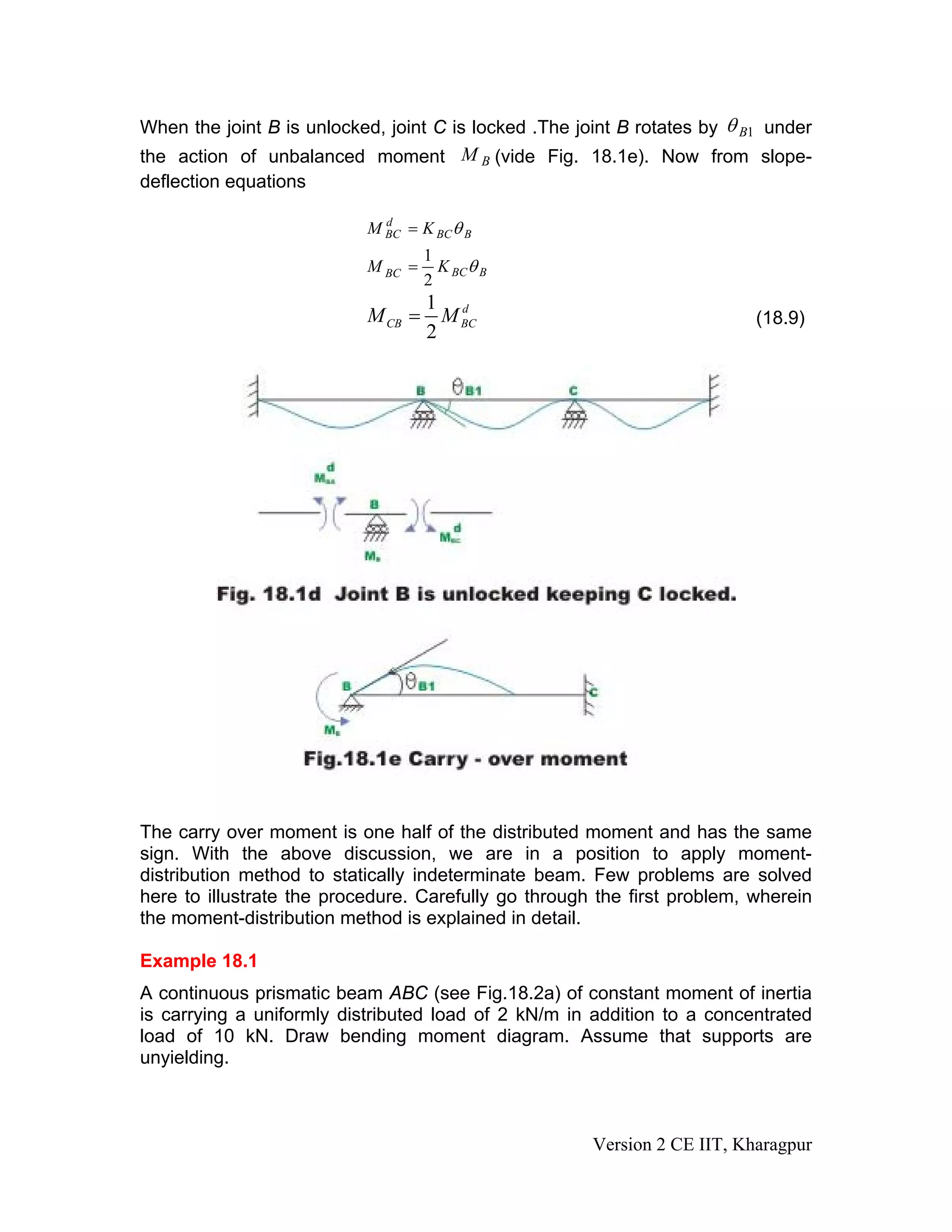 Moment distribution | PDF