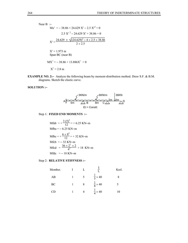 Moment distribution method | PDF