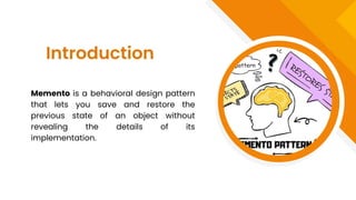 Momento Design Pattern- A brief Understanding | PPTX