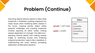 Momento Design Pattern- A brief Understanding | PPTX
