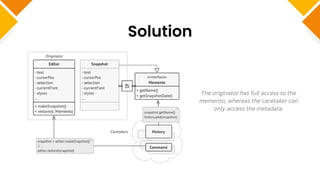 Momento Design Pattern- A brief Understanding | PPTX