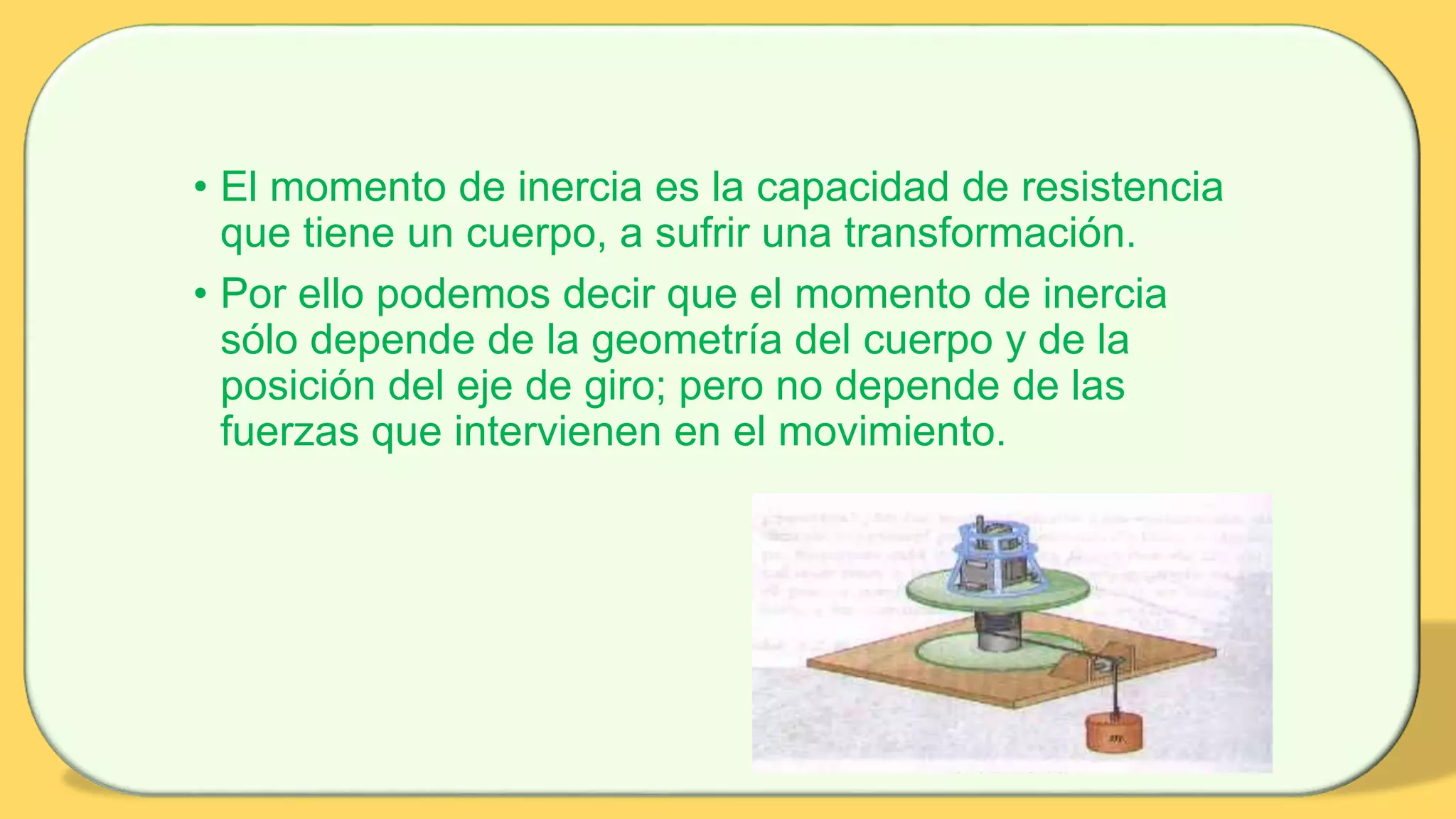 Momento de inercia | PPTX
