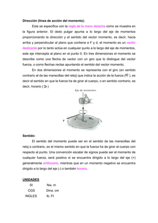 Momento de una Fuerza | PDF