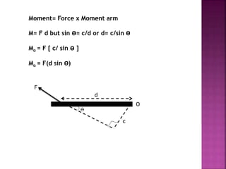 Moment of force | PPTX