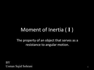 Moment of inertia | PPT