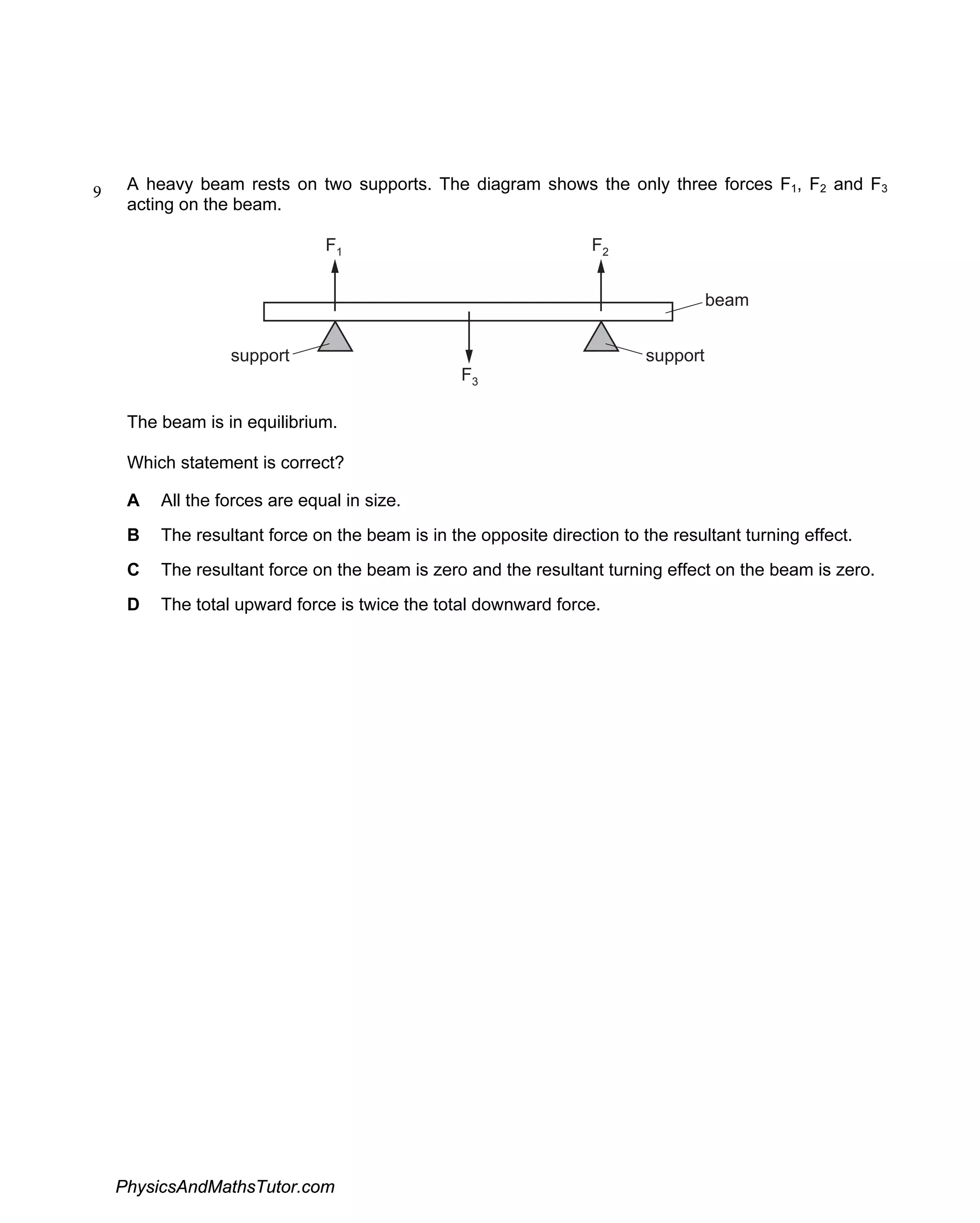 Moments & Centre of Mass (Multiple Choice) QP.pdf